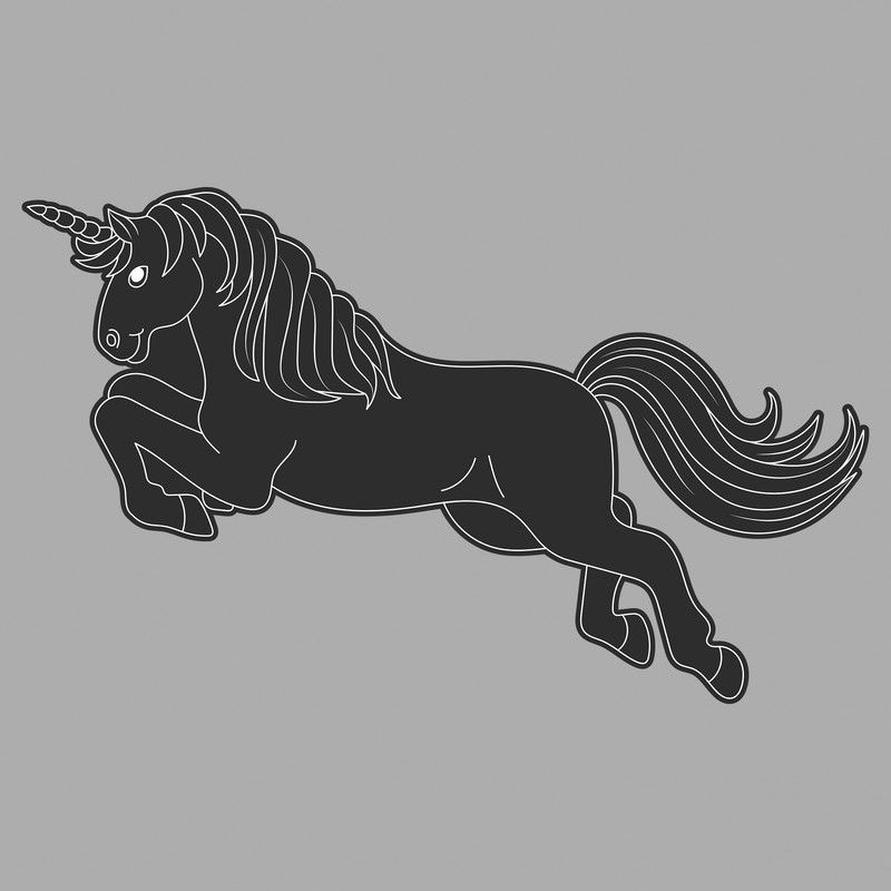 قیمت و خرید استیکر پارچه و لباس مدل dtf طرح یونیکورن کد H20.1193 مجموعه 3 عددی