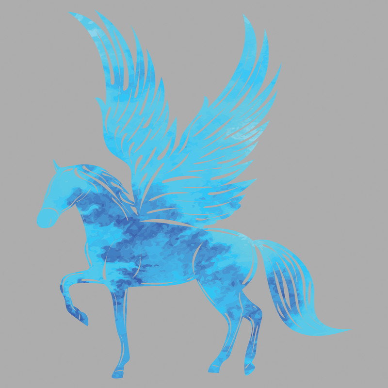 قیمت و خرید استیکر پارچه و لباس مدل dtf طرح یونیکورن کد H15.1022 مجموعه 4 عددی