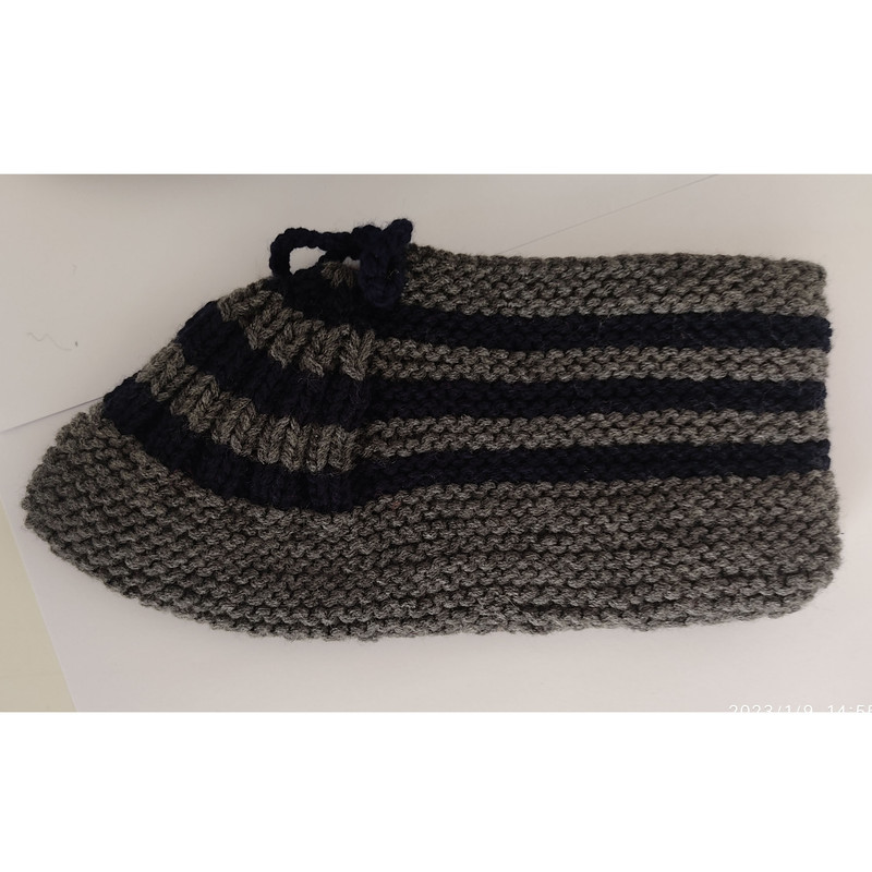 قیمت و خرید پاپوش بافتنی زنانه مدل gkh رنگ طوسی بسته 2 عددی