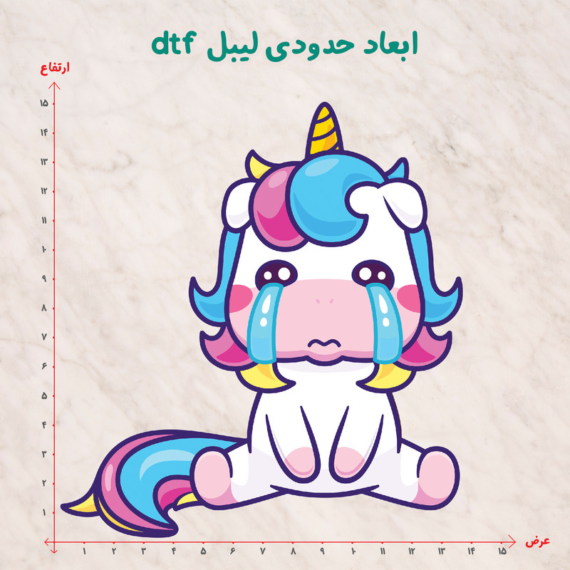 قیمت و خرید استیکر پارچه و لباس مدل dtf طرح یونیکورن کد H15.620 مجموعه 4 عددی