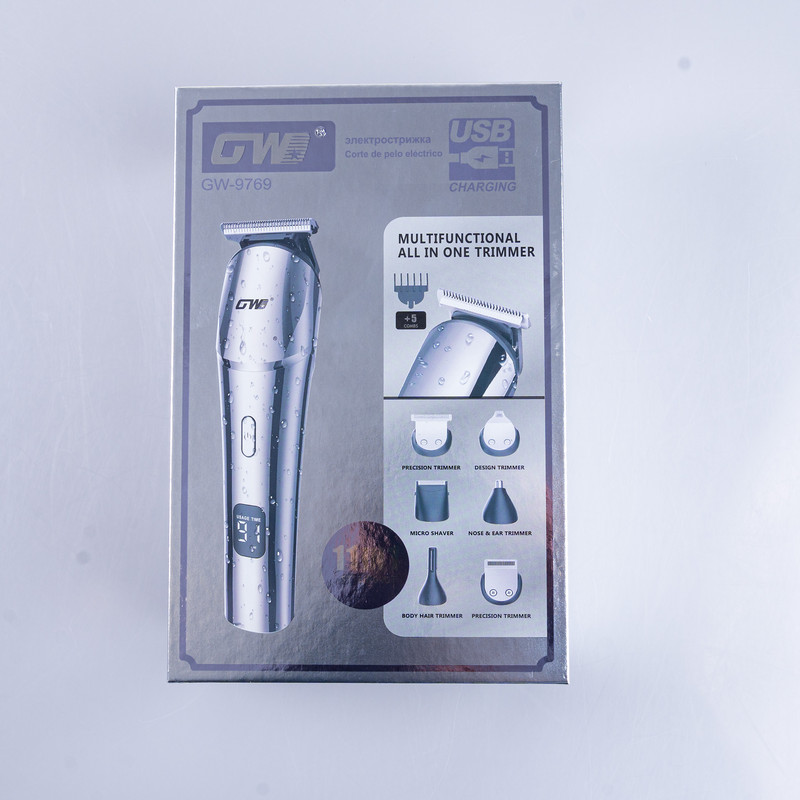 قیمت و خرید ماشین اصلاح موی صورت و بدن شارژی جی دبلیو مدل GW-9769