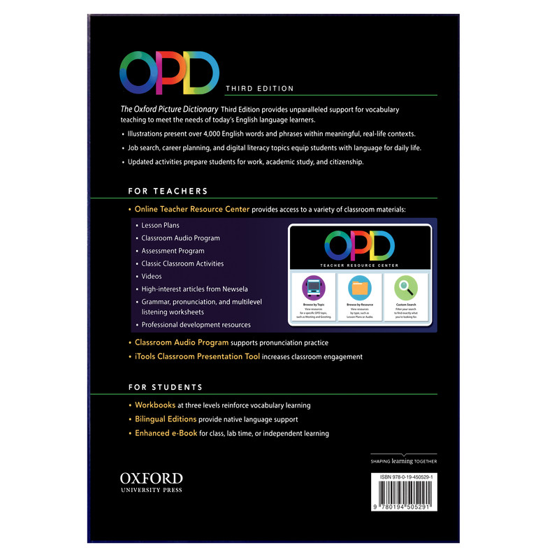 قیمت و خرید کتاب Oxford Picture Dictionary OPD 3rd اثر Jayme Adelson ...