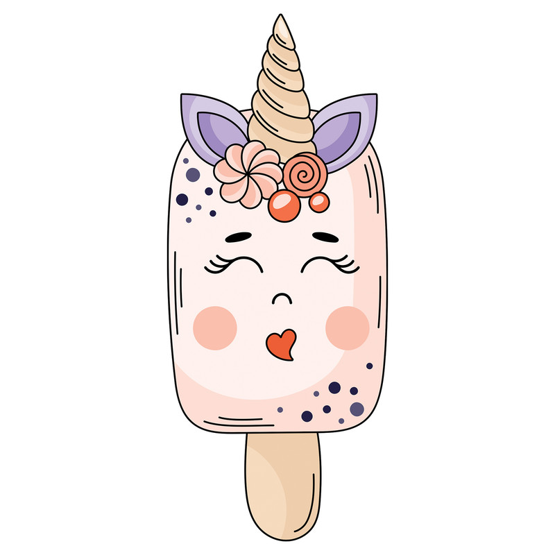 قیمت و خرید استیکر پارچه و لباس مدل dtf طرح یونیکورن کد H15.338 مجموعه 4 عددی