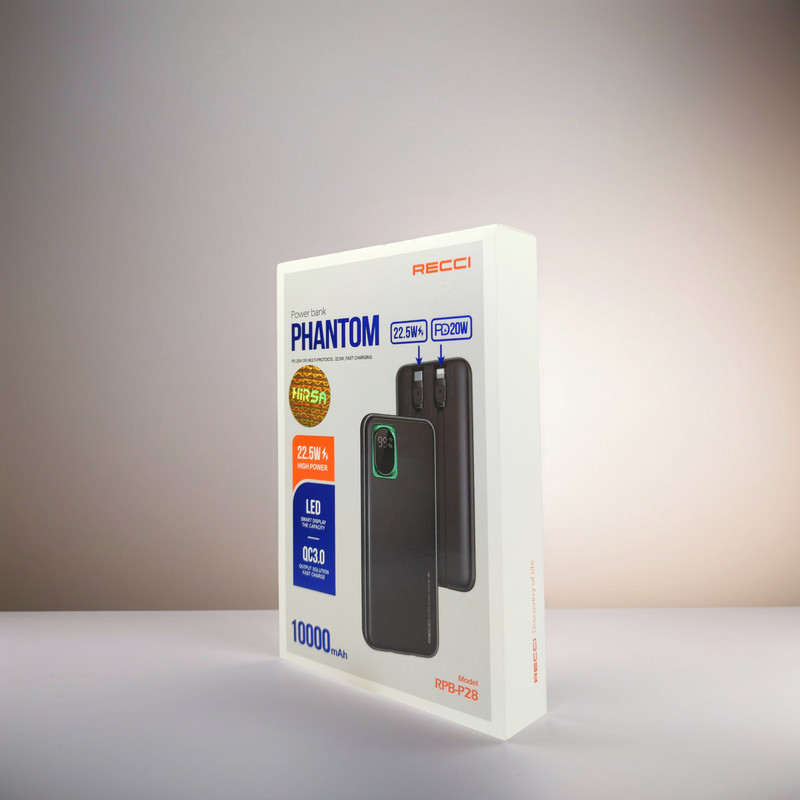 قیمت و خرید شارژر همراه رسی مدل RPB-P28 ظرفیت 10000 میلی آمپر ساعت