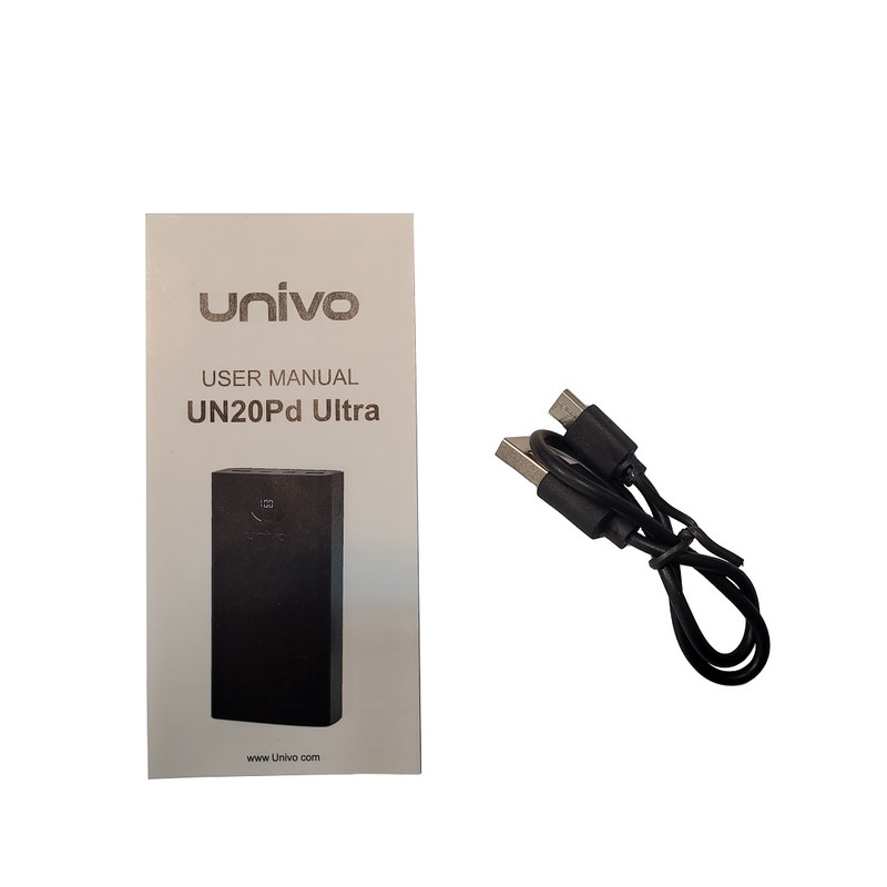 قیمت و خرید پاوربانک یونیوو مدل UN20 PD Ultra ظرفیت 20000 میلی آمپر ساعت