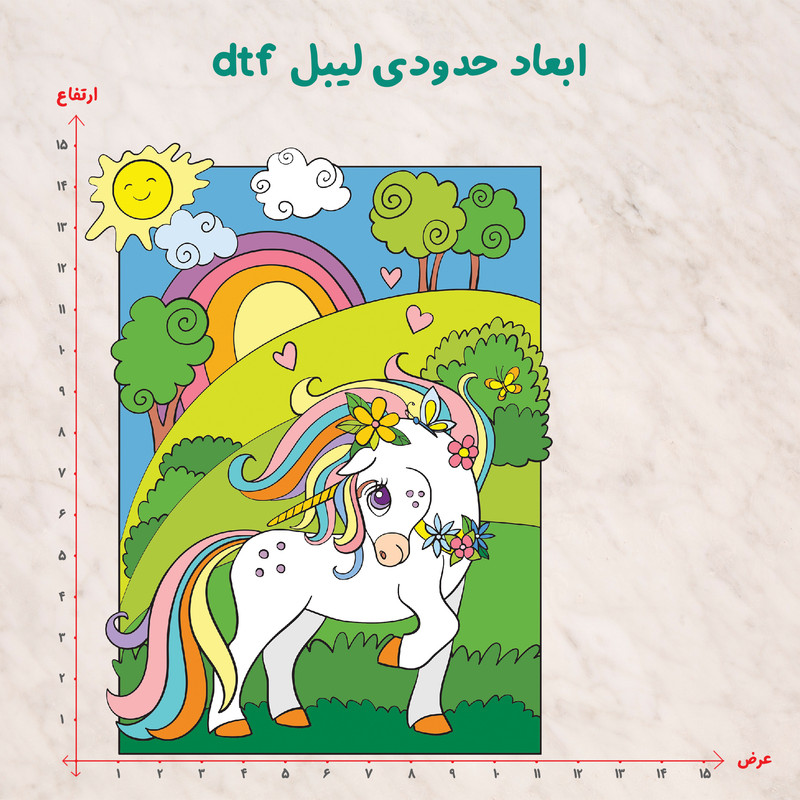 قیمت و خرید استیکر پارچه و لباس مدل dtf طرح یونیکورن کد H15.214 مجموعه 4 عددی