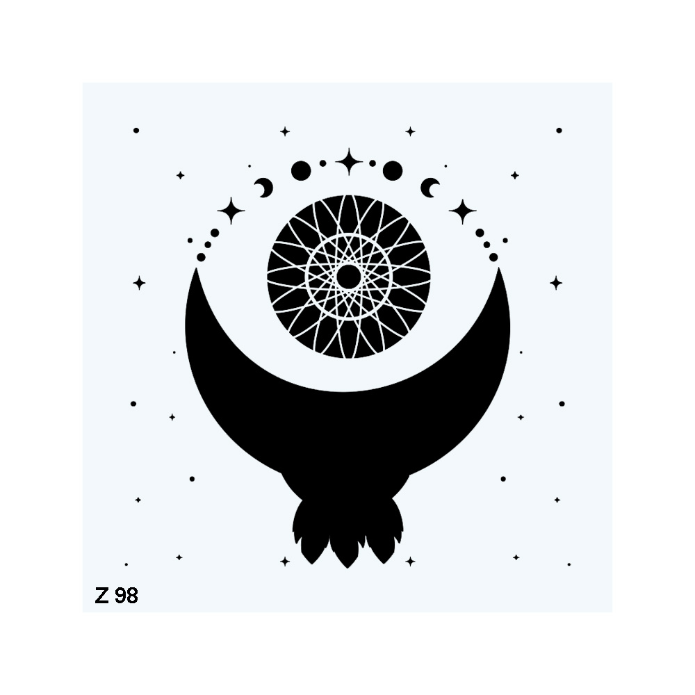 قیمت و مشخصات شابلون مدل دیواری طرح ماه کد Z98-20.20 - زیراکو