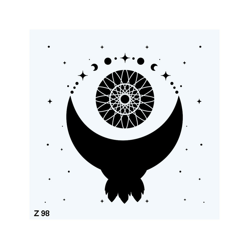 قیمت و خرید شابلون مدل دیواری طرح ماه کد Z98-20.20