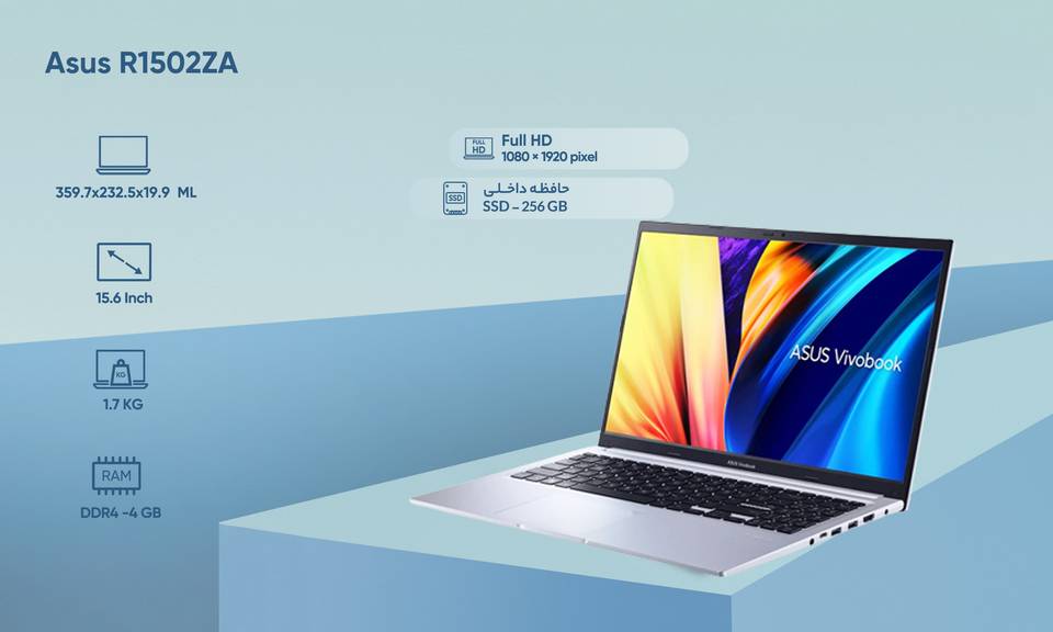 قیمت و خرید لپ تاپ 15.6 اینچ ایسوس مدل R1502ZA-BQ762